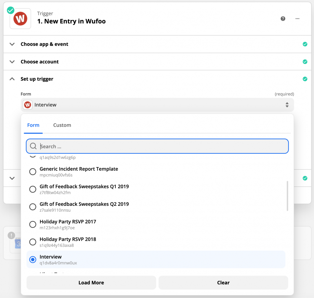 select a form | Wufoo