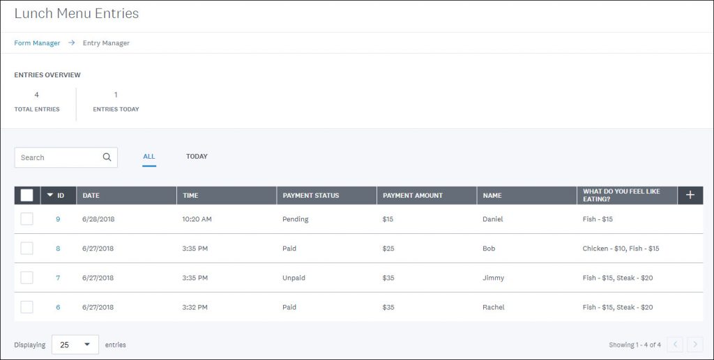 Try our new form entry manager! (beta) | Wufoo