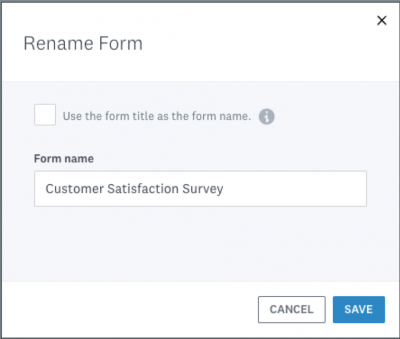 Keep your forms in order by personalizing their names! | Wufoo